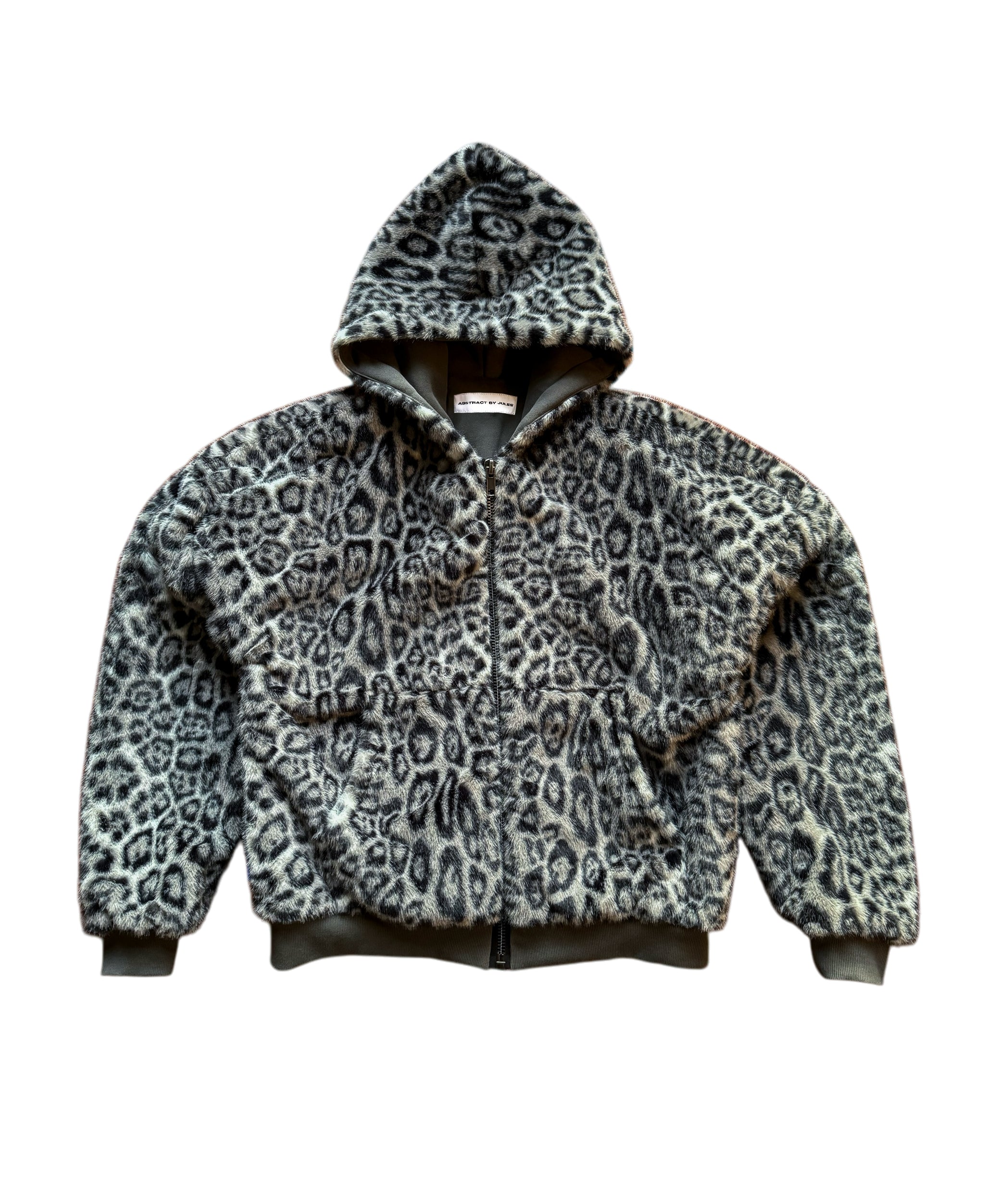 Leopard Pelt Jacket - Snow – ABSTRACTBYJULES