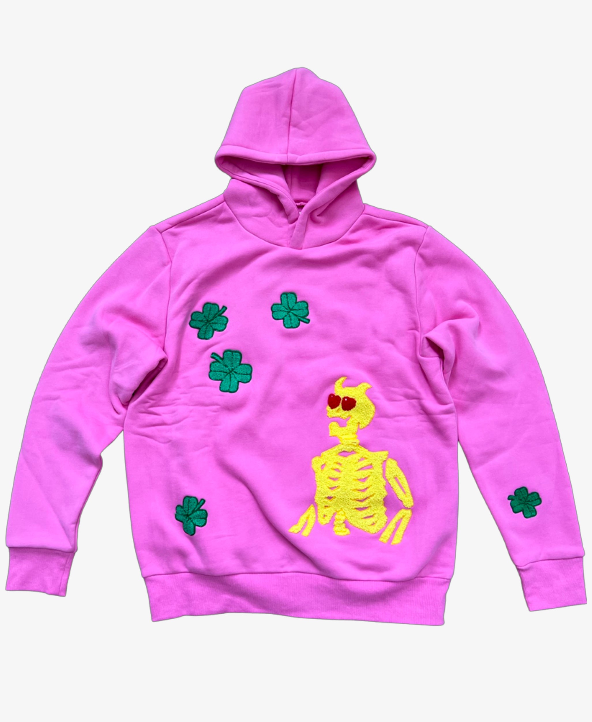 Personal Luck - Pink Skeleton Hoodie – ABSTRACTBYJULES